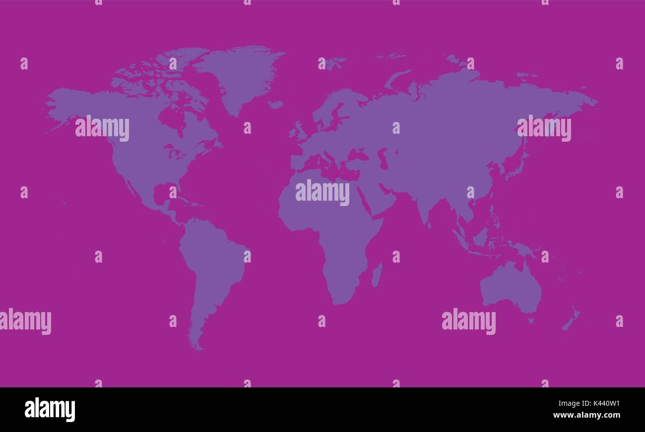 World map pink flat design hi-res stock photography and images - Alamy