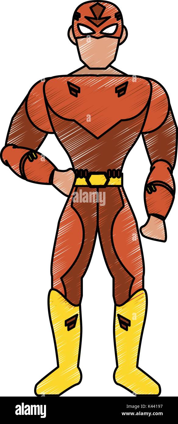 Draw superhero cartoon style vector hi-res stock photography and images ...