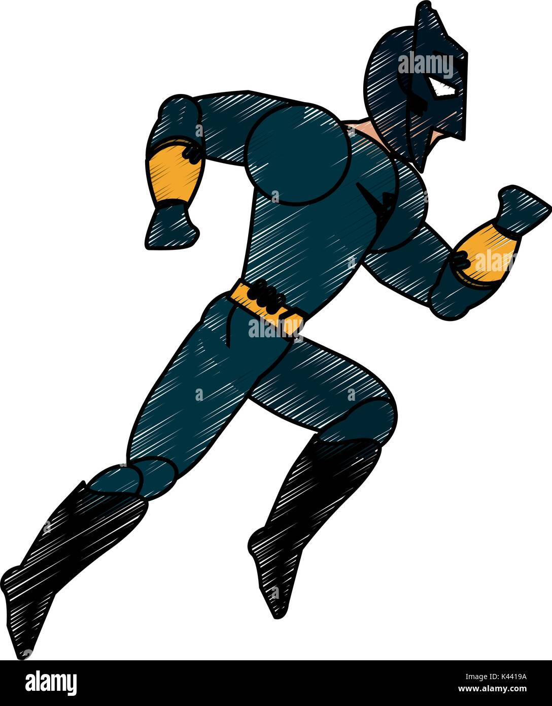 Draw superhero cartoon style vector hi-res stock photography and images ...
