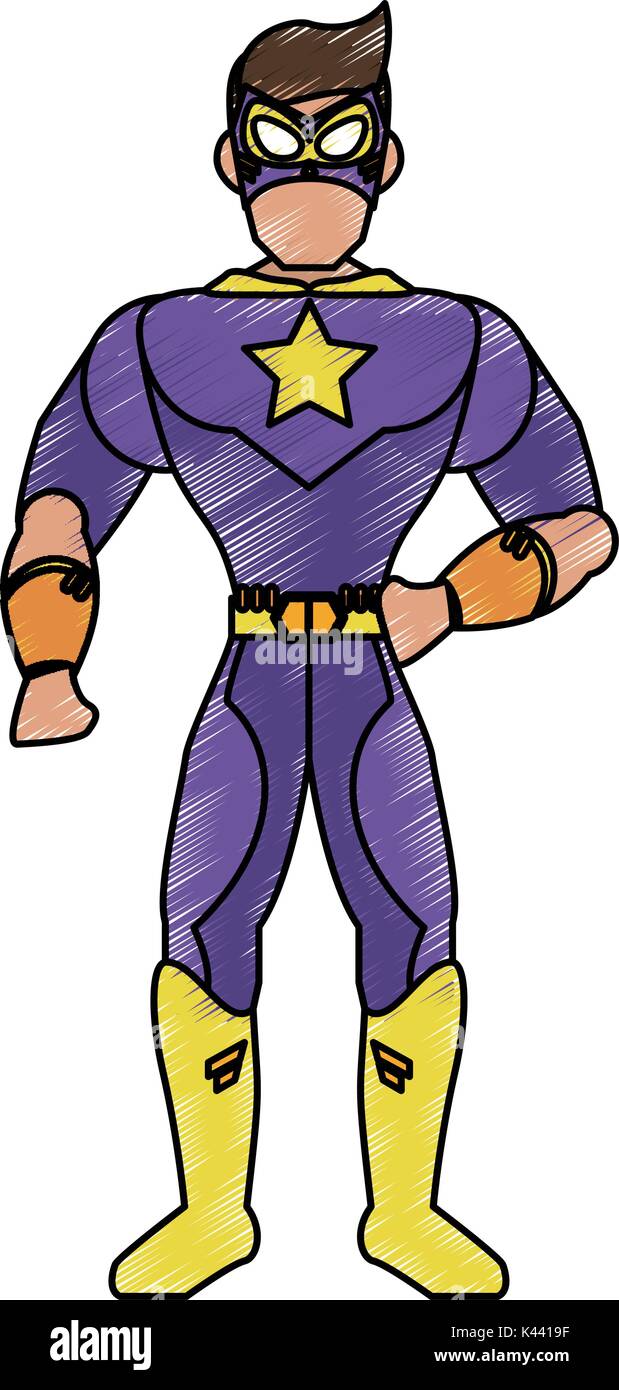 Draw superhero cartoon style vector hi-res stock photography and images ...