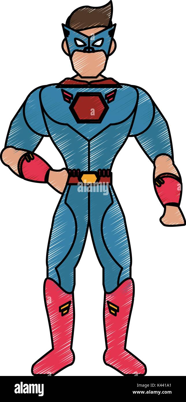 Draw superhero cartoon style vector hi-res stock photography and images ...