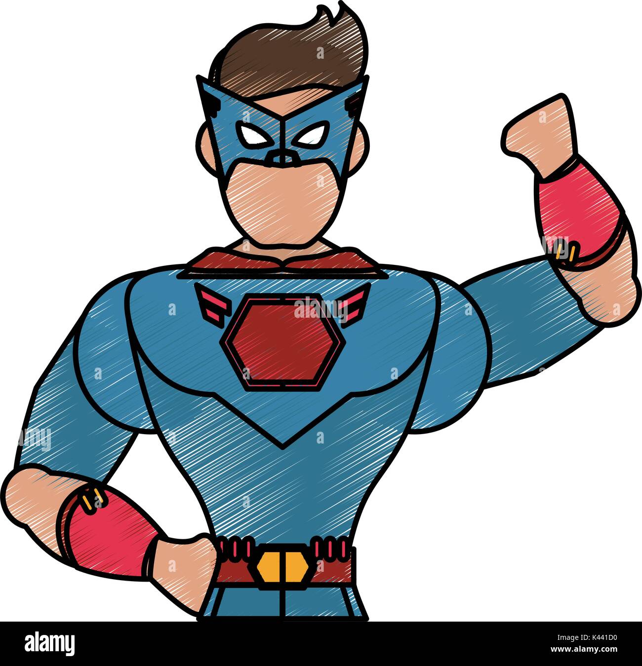 Draw superhero cartoon style vector hi-res stock photography and images ...