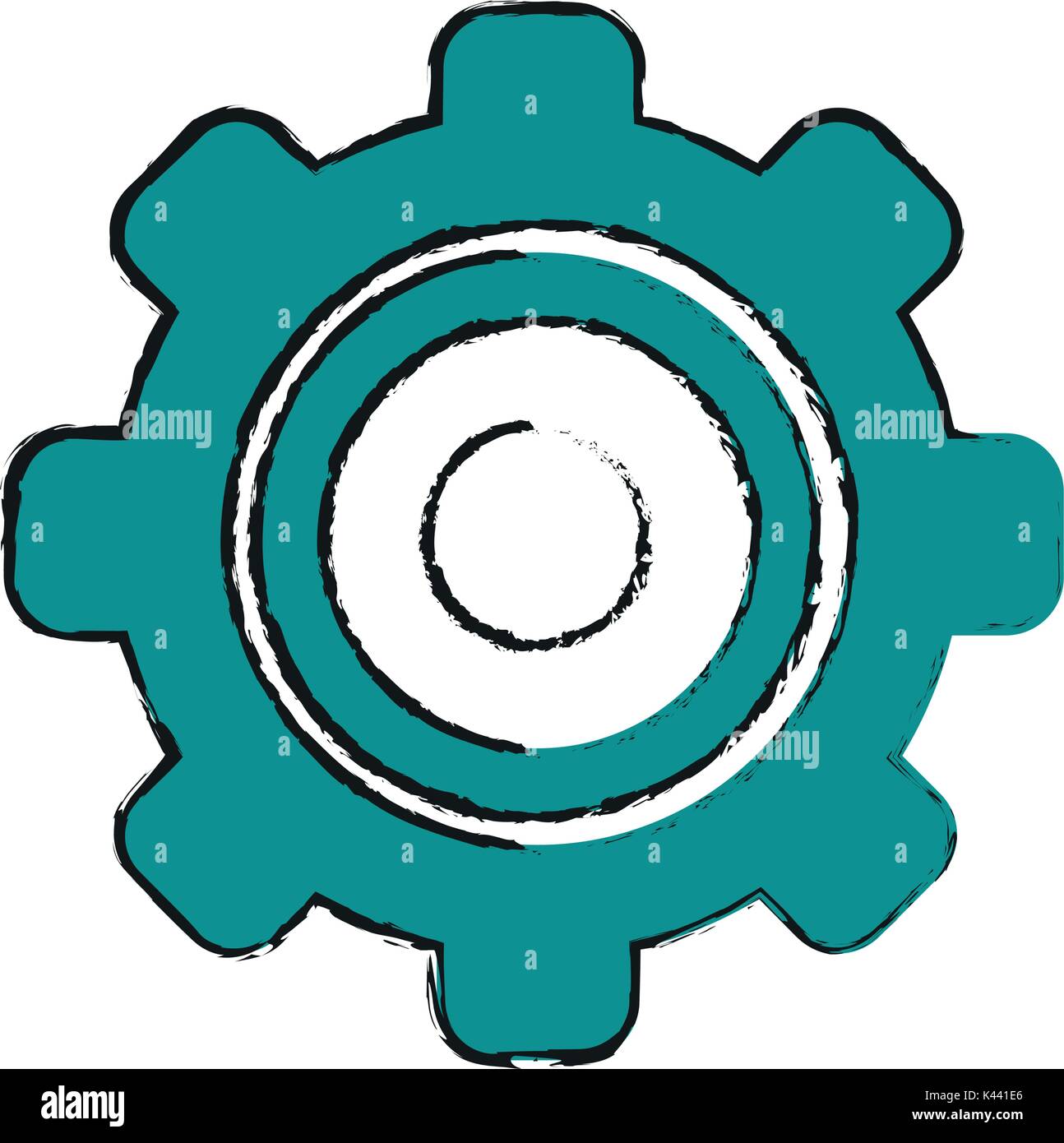 Gear machinery piece Stock Vector Image & Art - Alamy