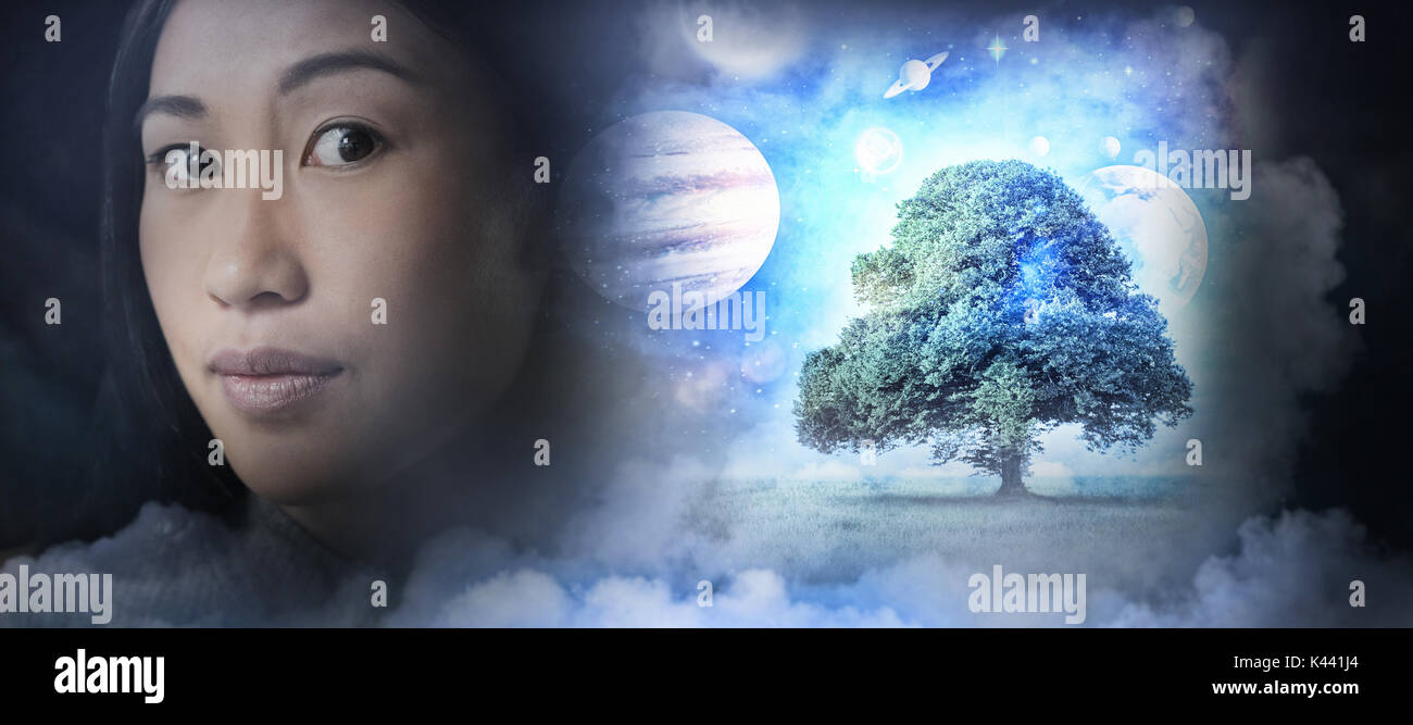 Composite image of solar system in 3d against white background against ...