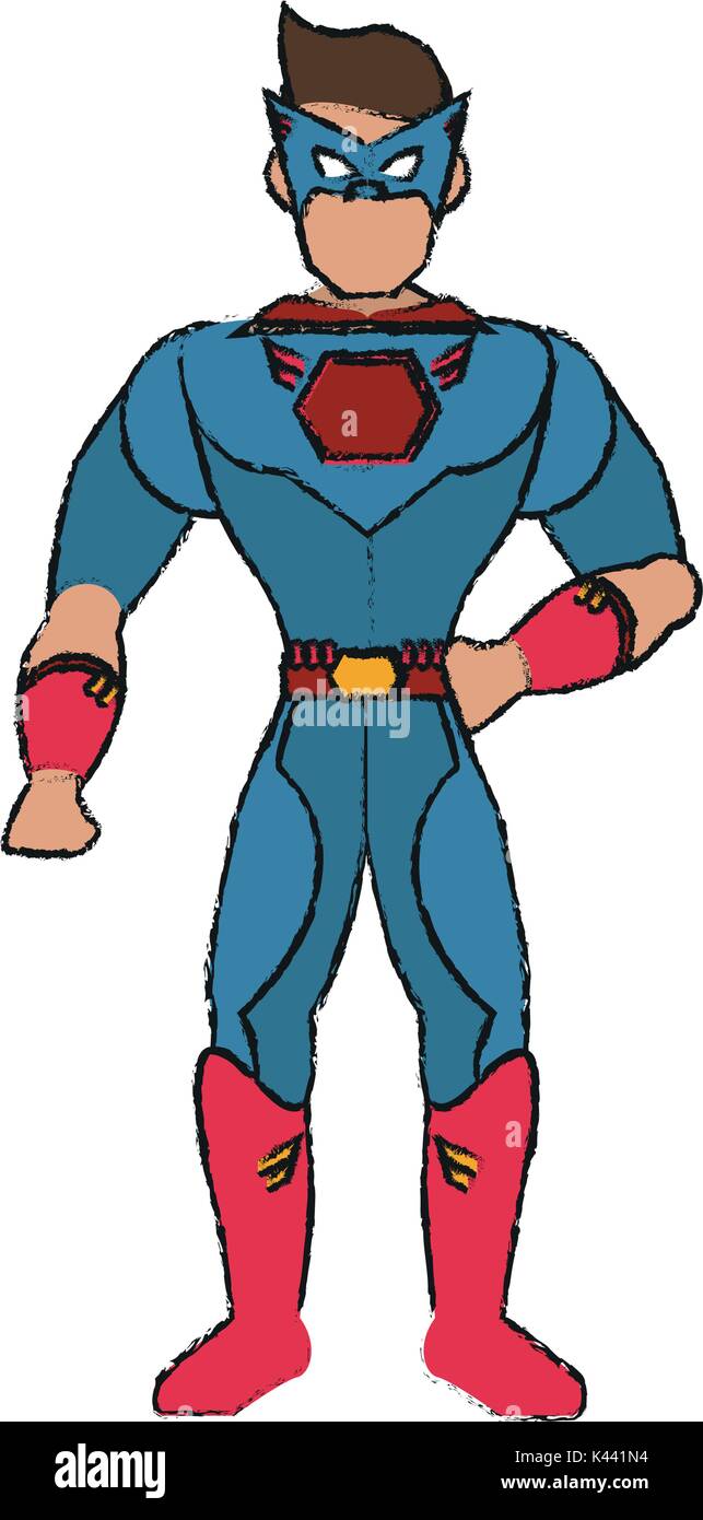 Draw superhero cartoon style vector hi-res stock photography and images ...