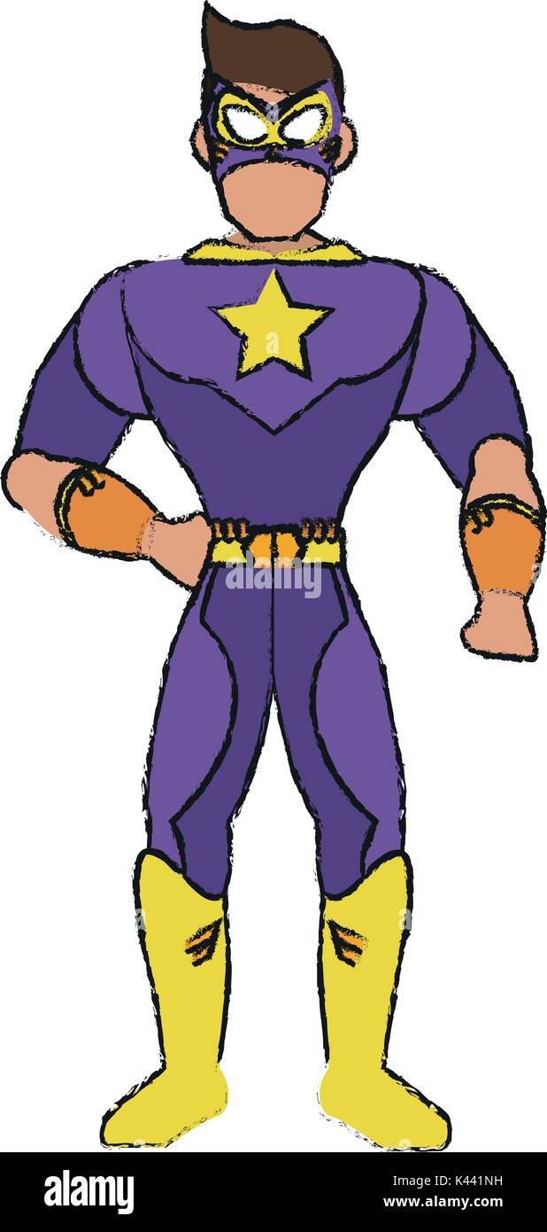 Draw superhero cartoon style vector hi-res stock photography and images ...
