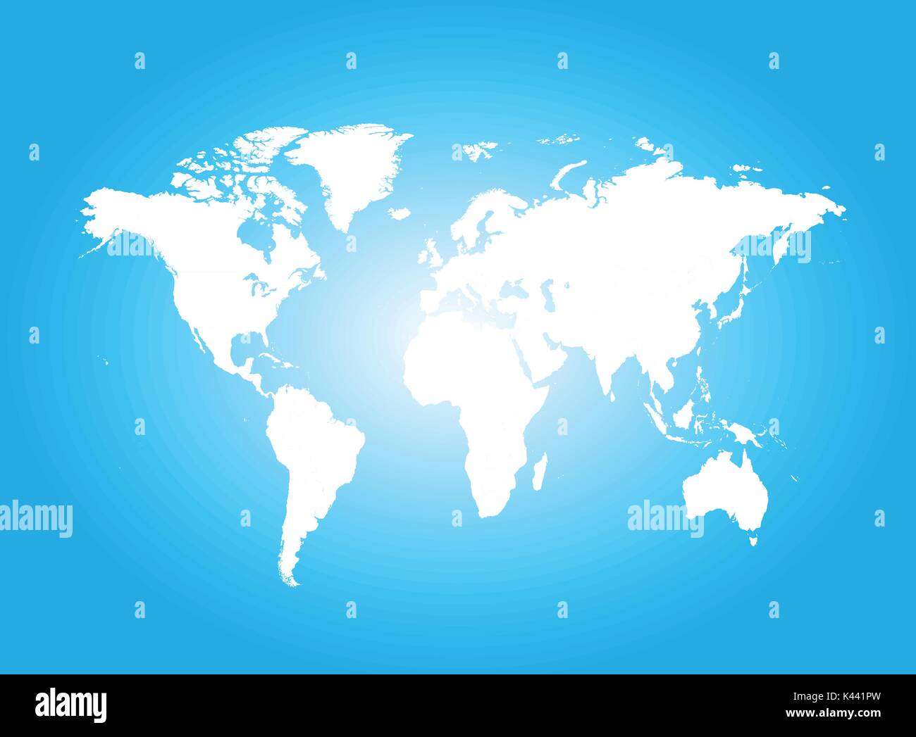 World map white color vector Stock Vector Image & Art - Alamy
