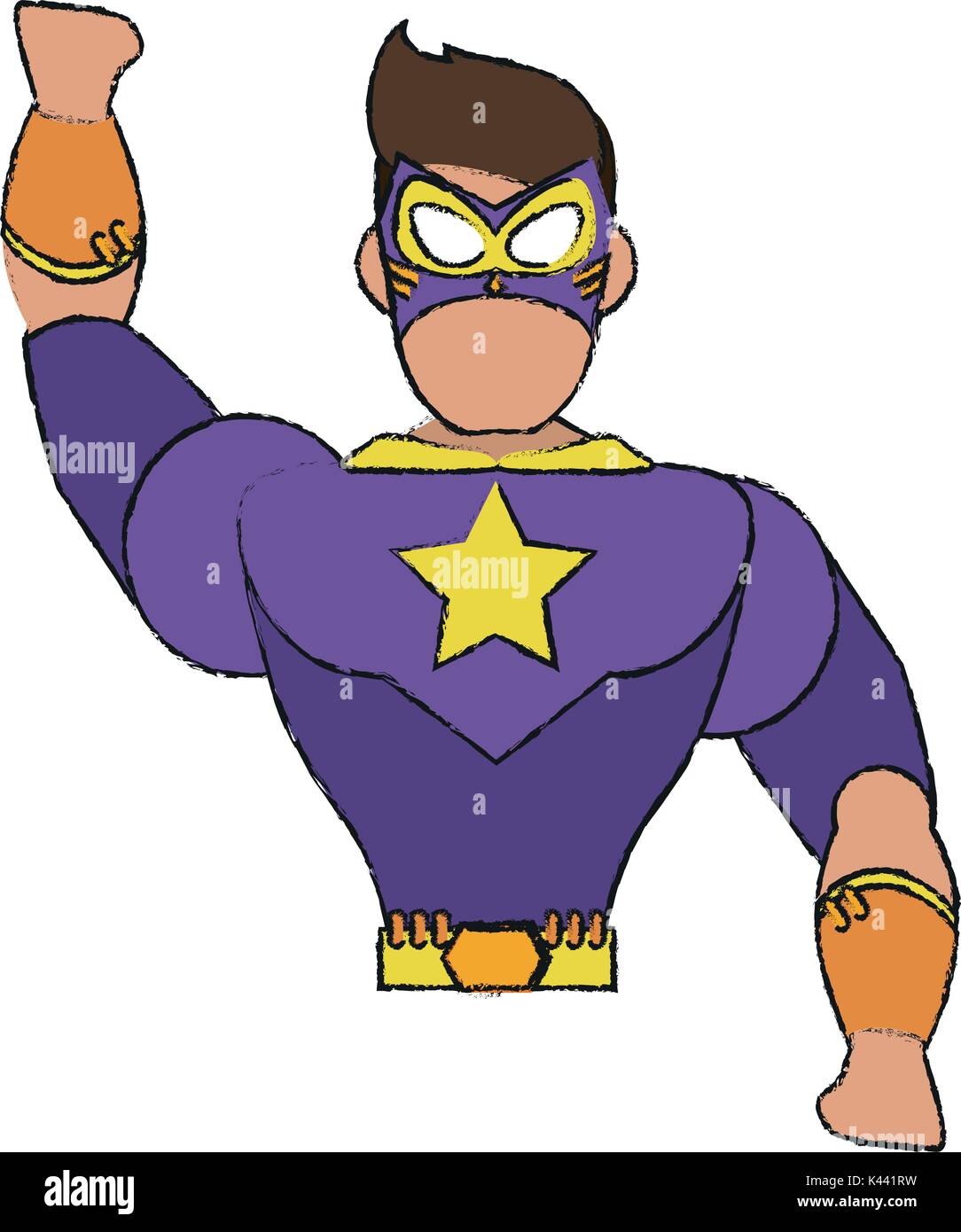 Draw superhero cartoon style vector hi-res stock photography and images ...