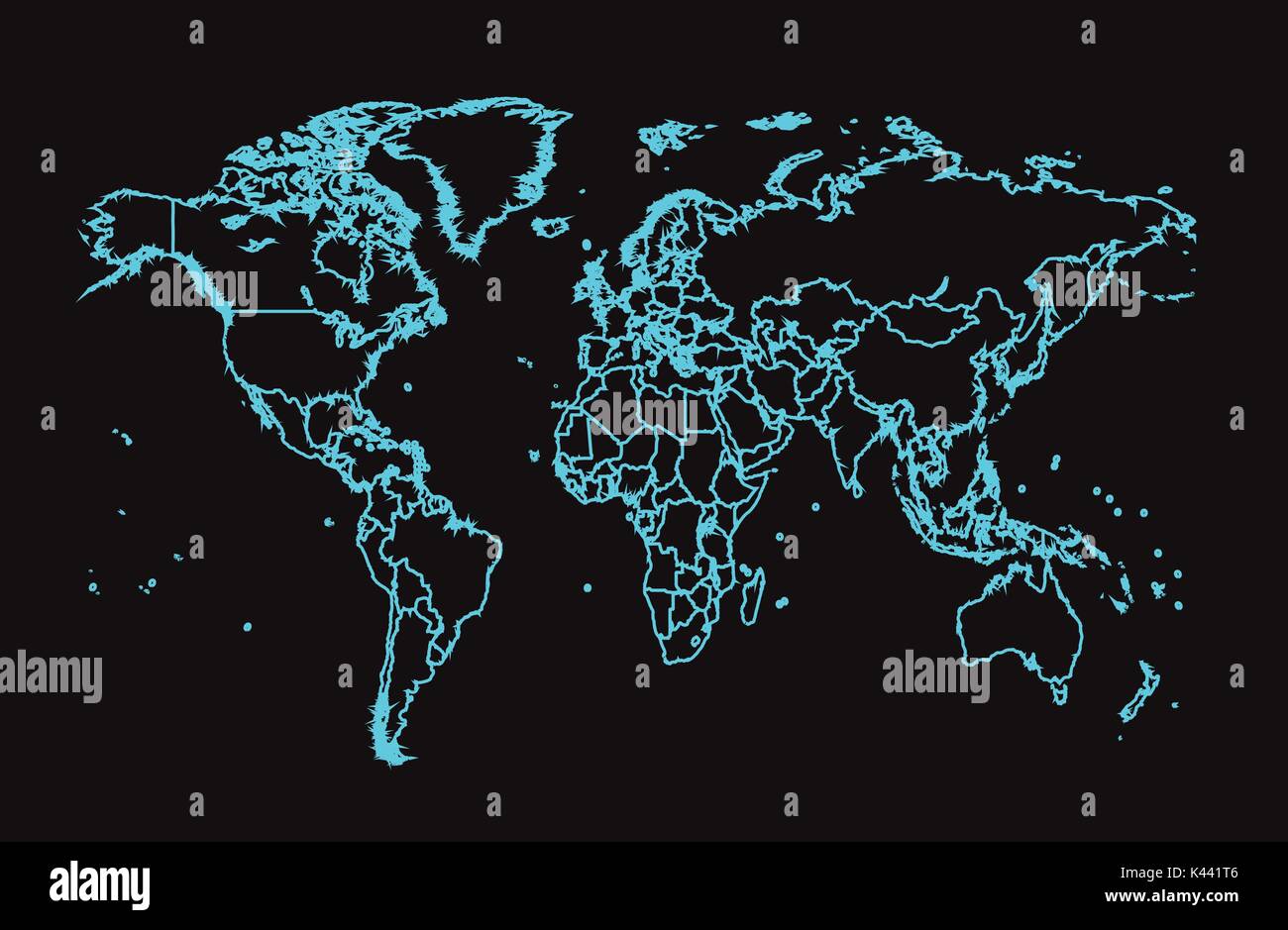 World map neolor vector Stock Vector Image & Art - Alamy