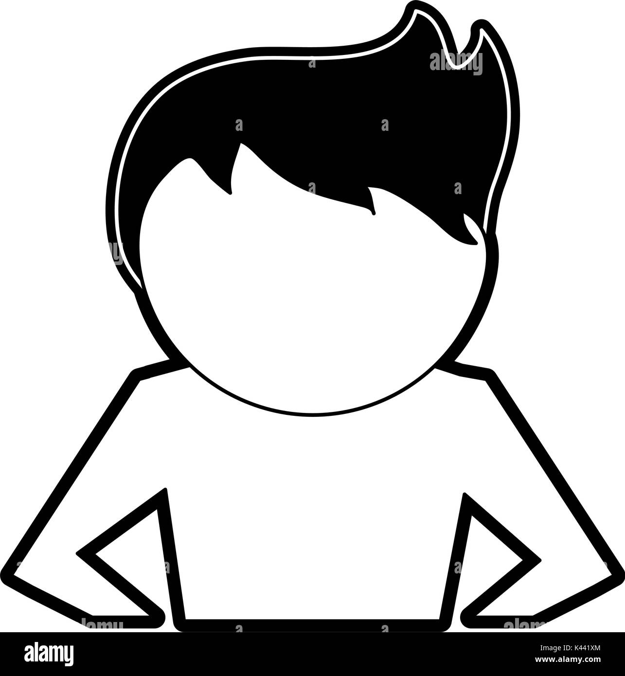 Confused character concept Black and White Stock Photos & Images - Alamy