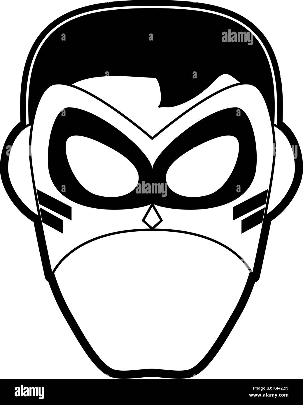 Faceless mask Black and White Stock Photos & Images - Alamy