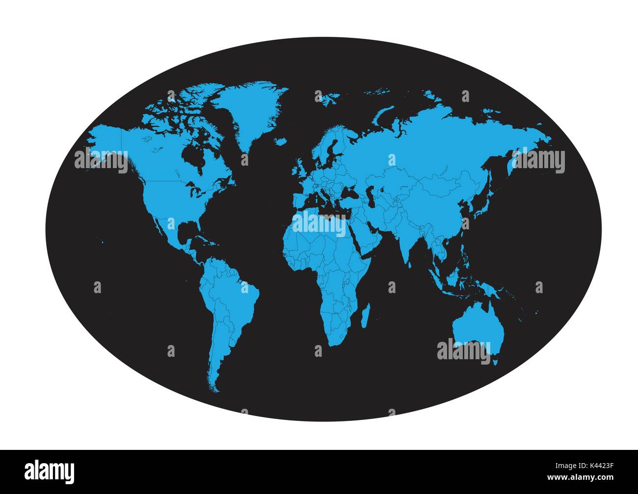 Planet Earth with world map vector Stock Vector Image & Art - Alamy