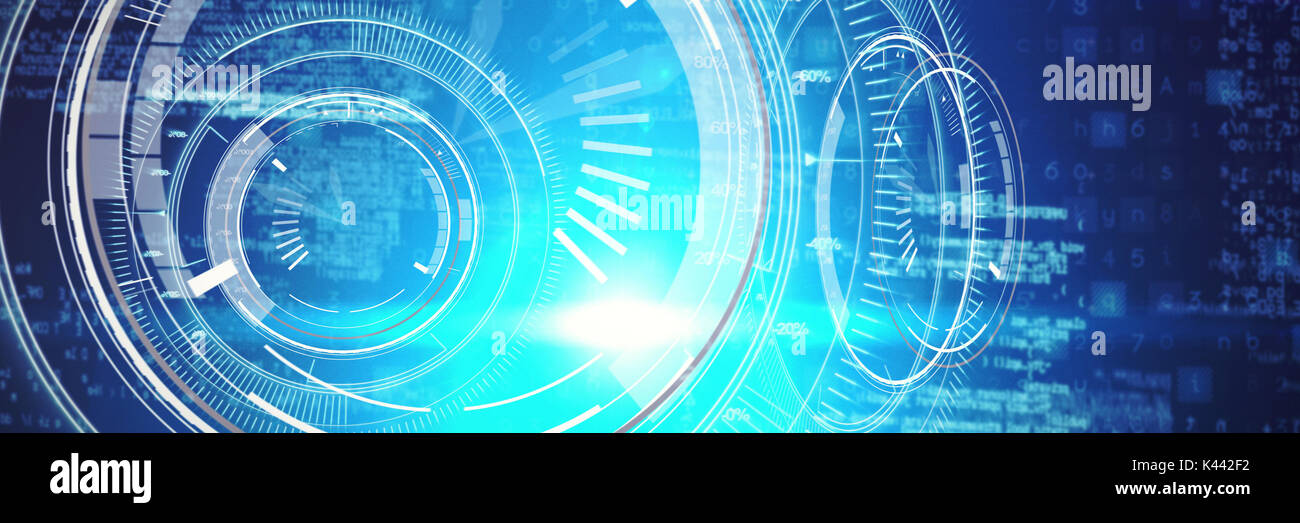 Digital image of interface against white background Stock Photo - Alamy