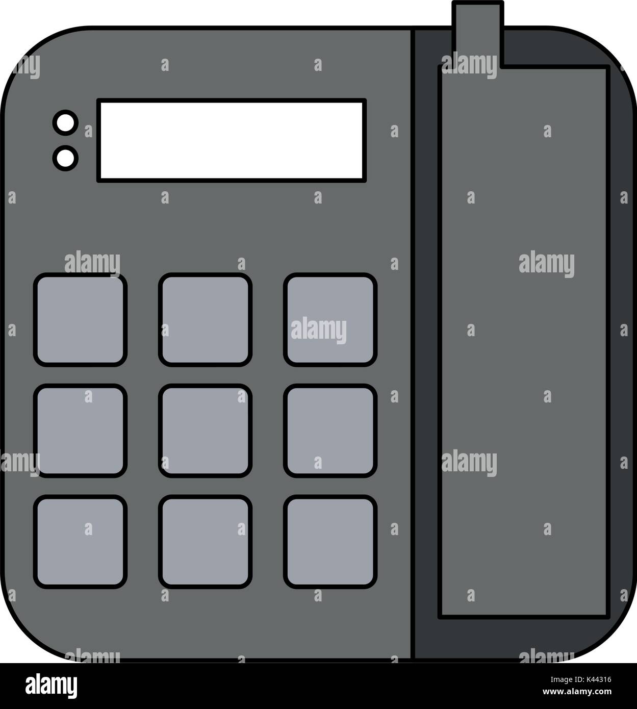 landline phone with blank keys icon image Stock Vector Image & Art - Alamy