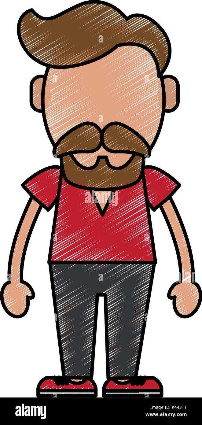 Hipster cute cartoon Stock Vector Image & Art - Alamy