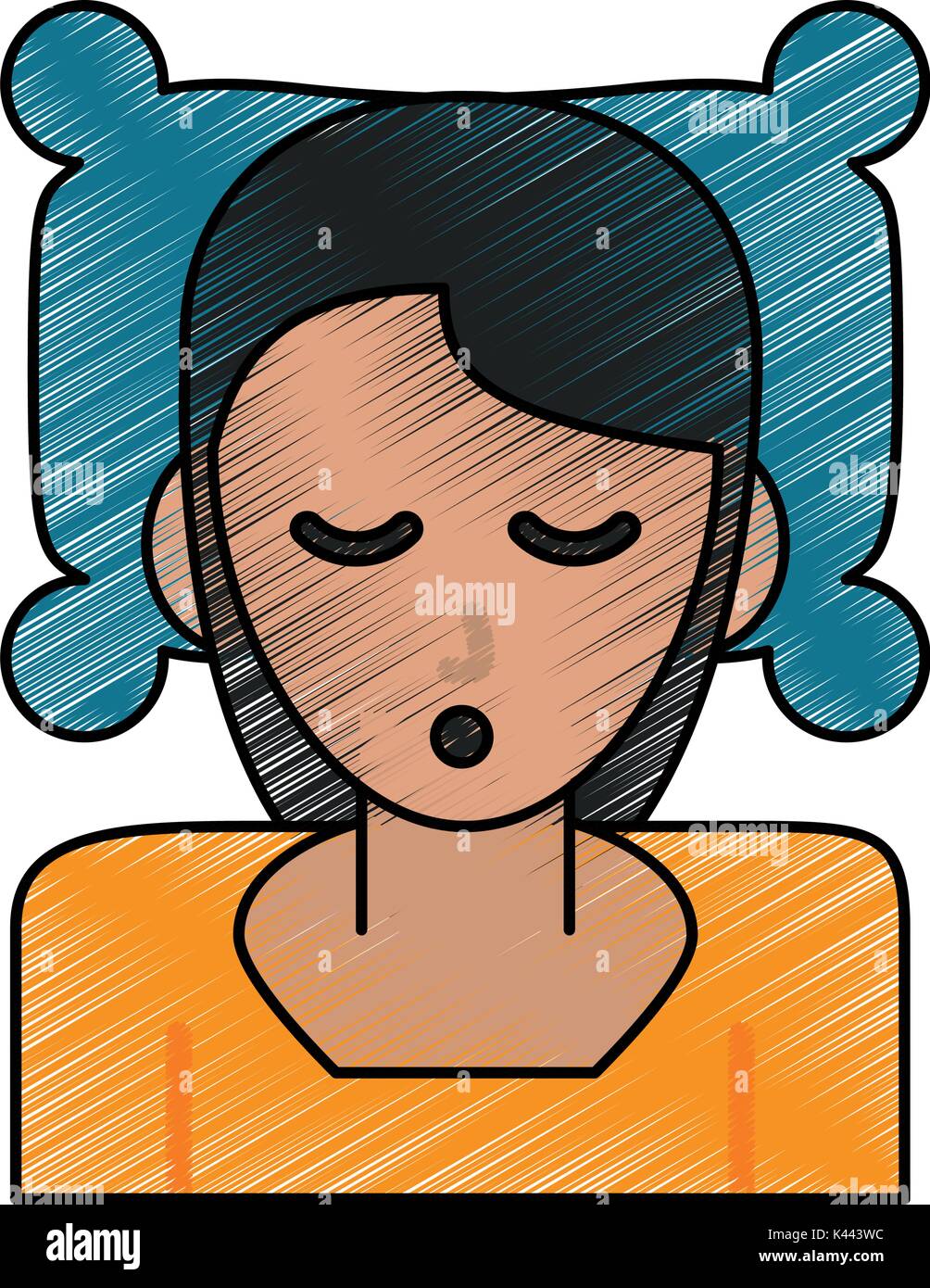 Woman sleeping cartoon Stock Vector Image & Art - Alamy