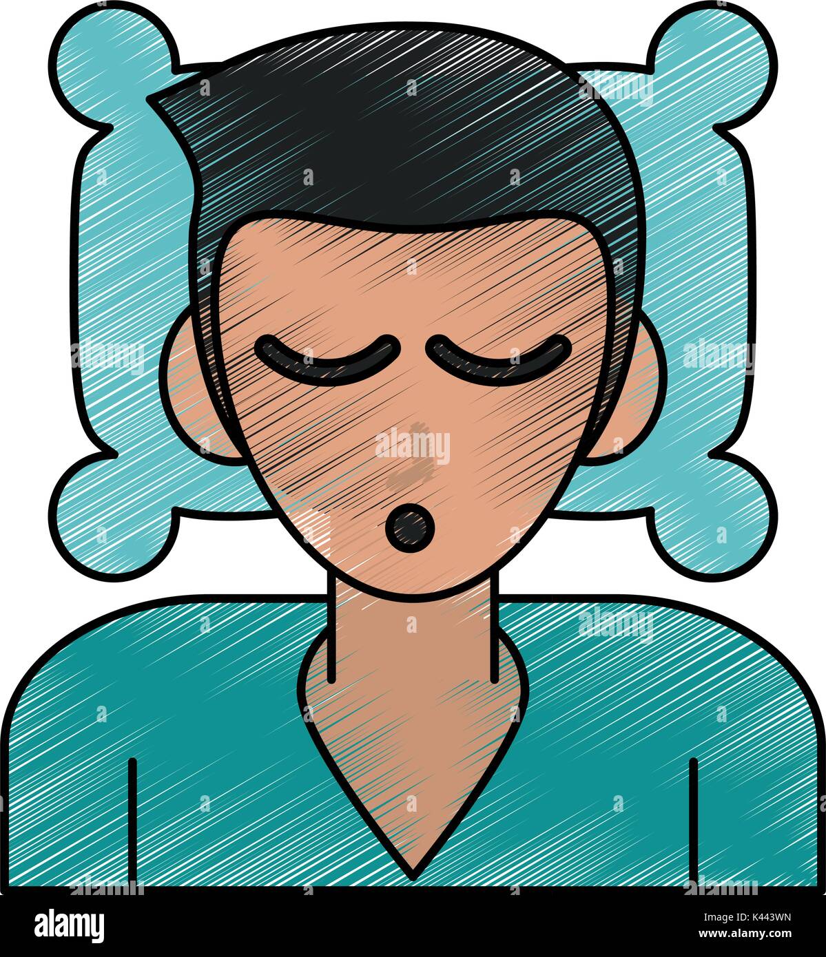 Man cartoon sleeping Stock Vector Image & Art - Alamy
