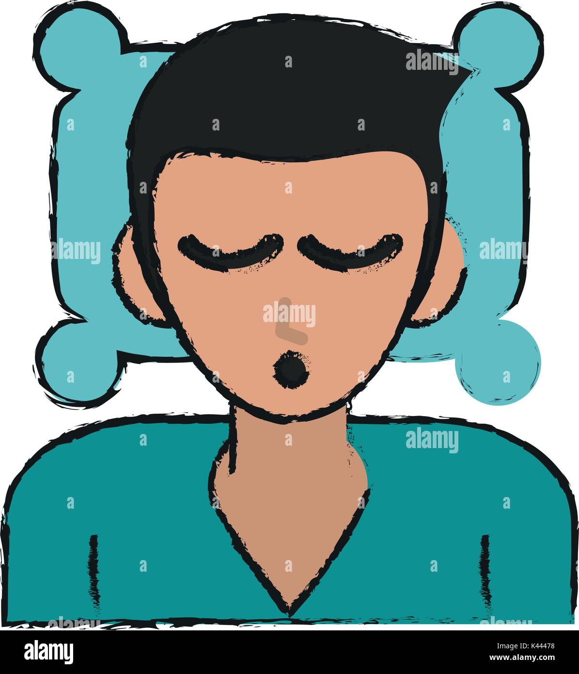Man Cartoon Sleeping Stock Vector Image And Art Alamy