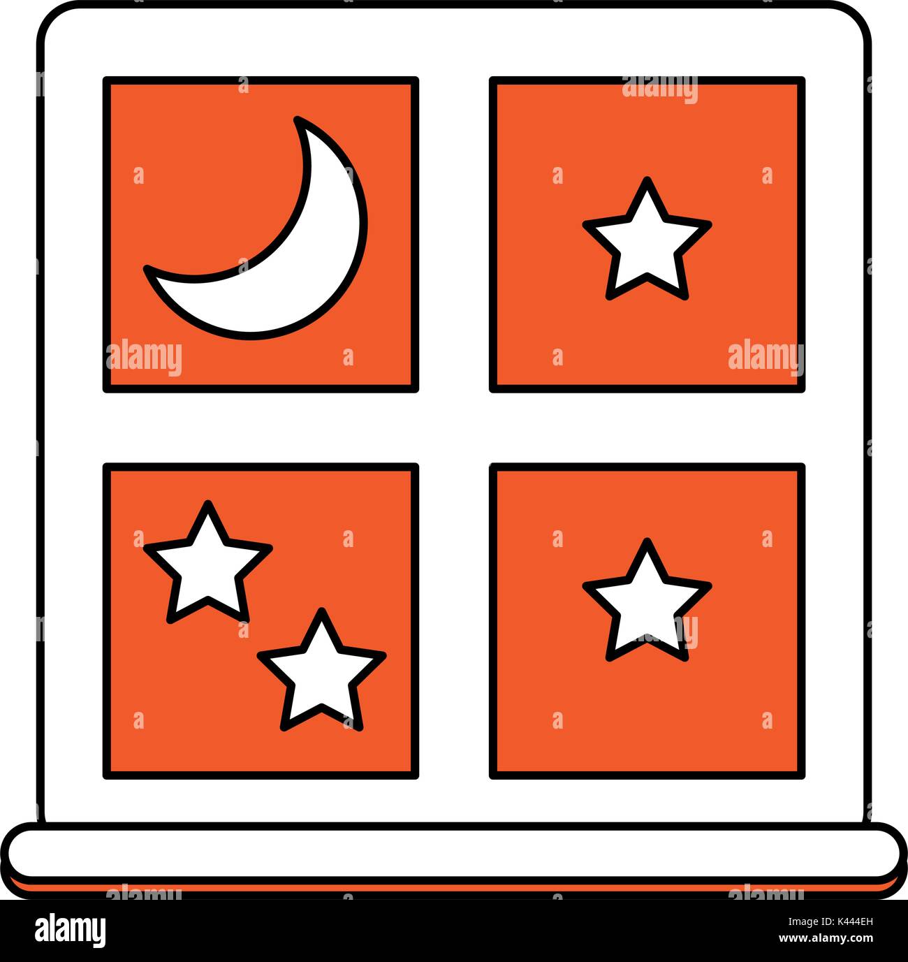 Window Night View Stock Vector Image Art Alamy window-night-view-stock-vector-image-art-alamy