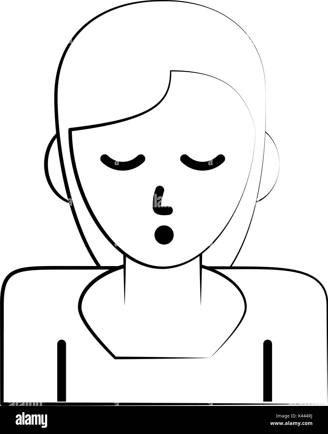 Black woman asleep in Stock Vector Images - Alamy