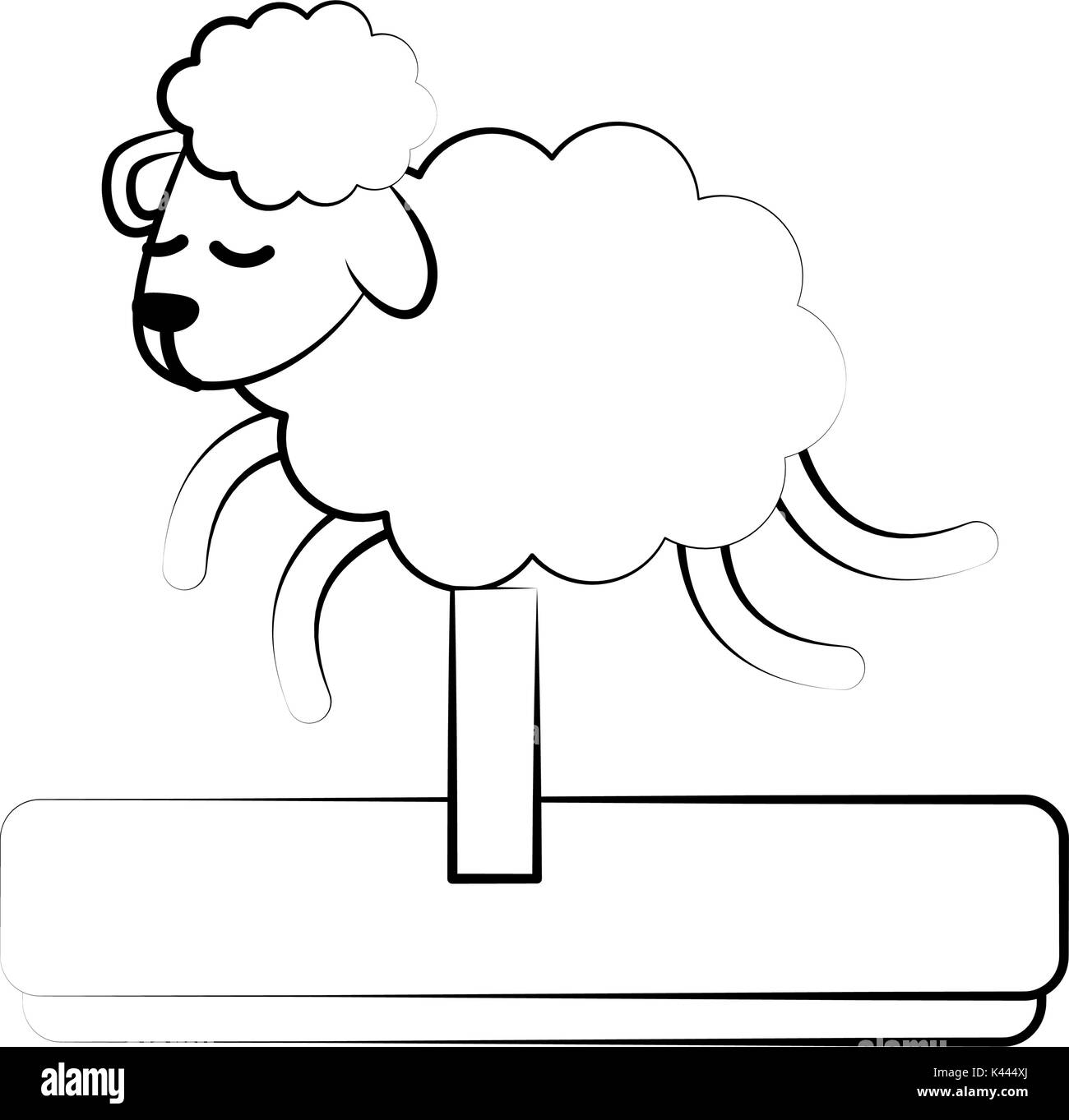 Sheep running cartoon Stock Vector Image & Art - Alamy