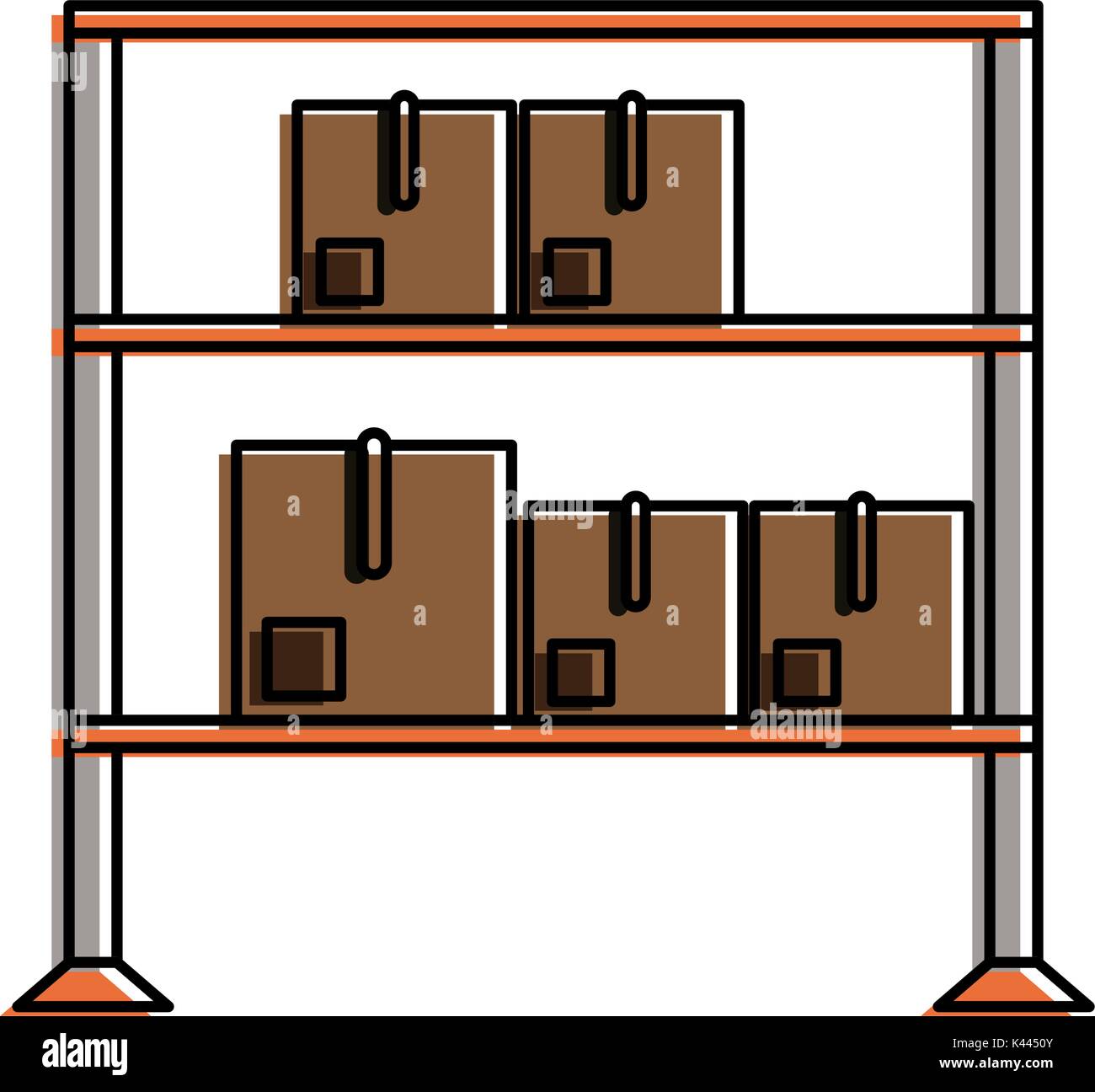 Parcel shelf Stock Vector Images - Alamy