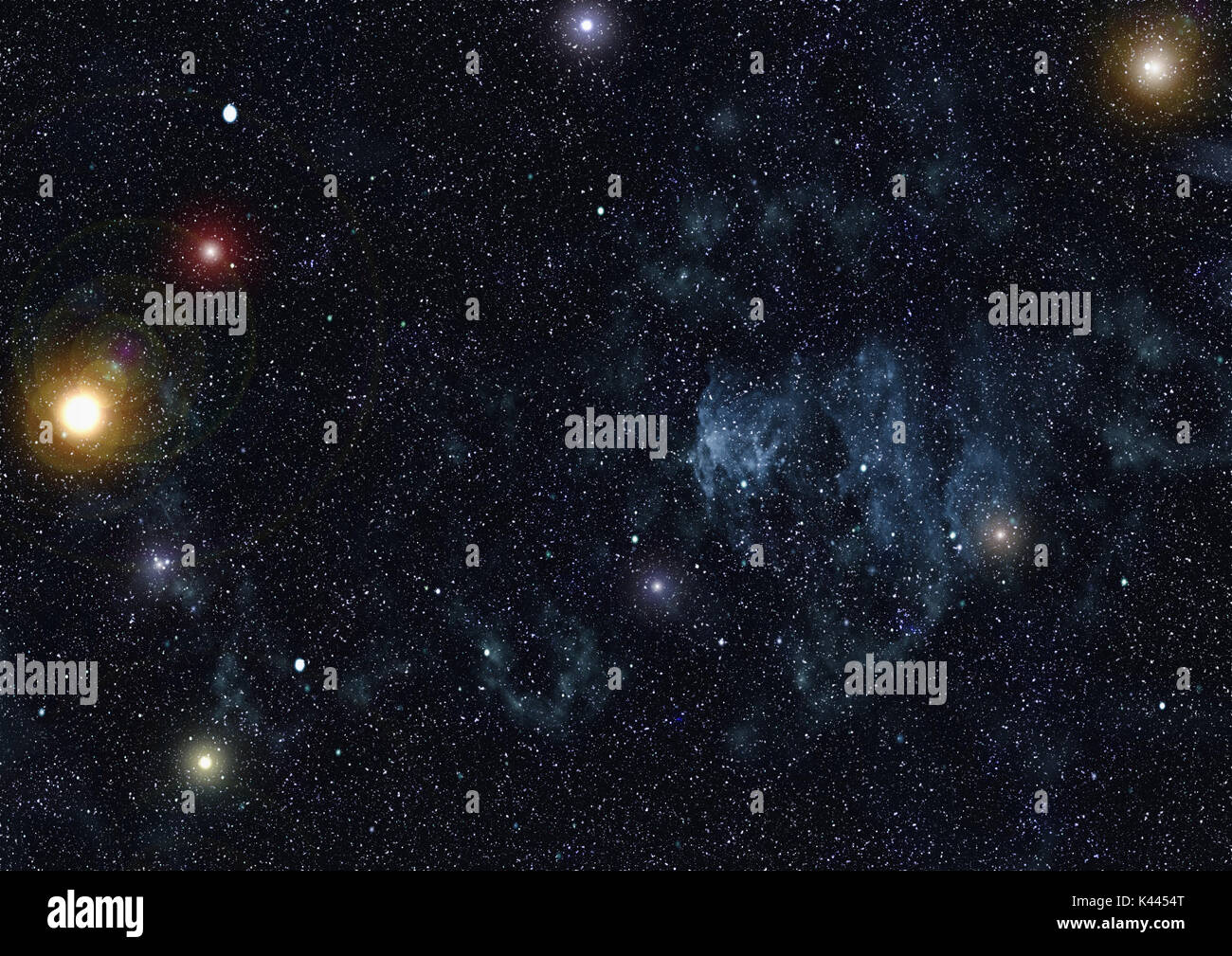 Colorful Starry Night Sky Outer Space background Stock Photo - Alamy