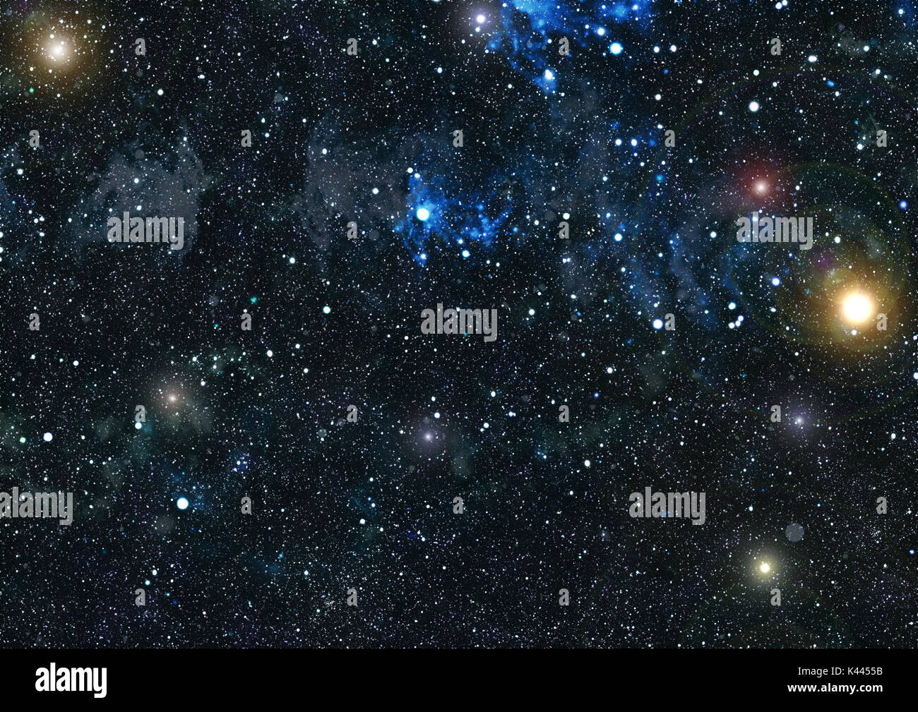 Colorful Starry Night Sky Outer Space background Stock Photo - Alamy