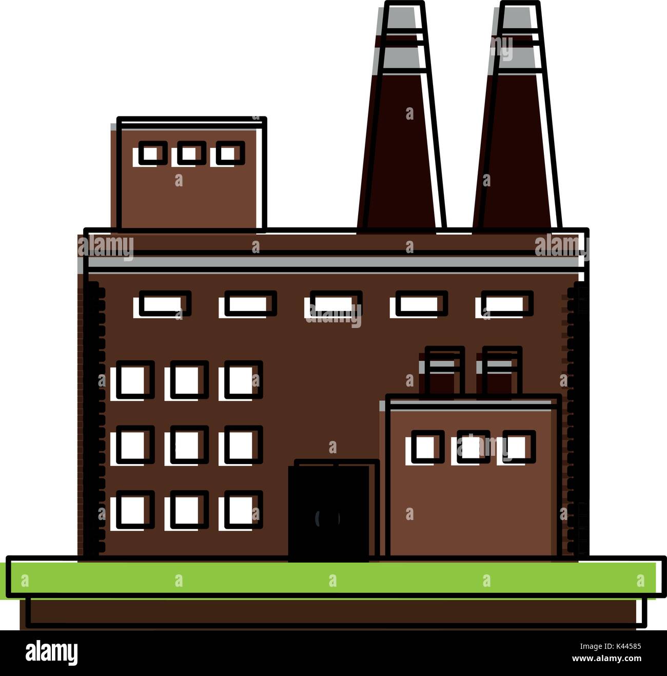Industrial plant factory Stock Vector Image & Art - Alamy