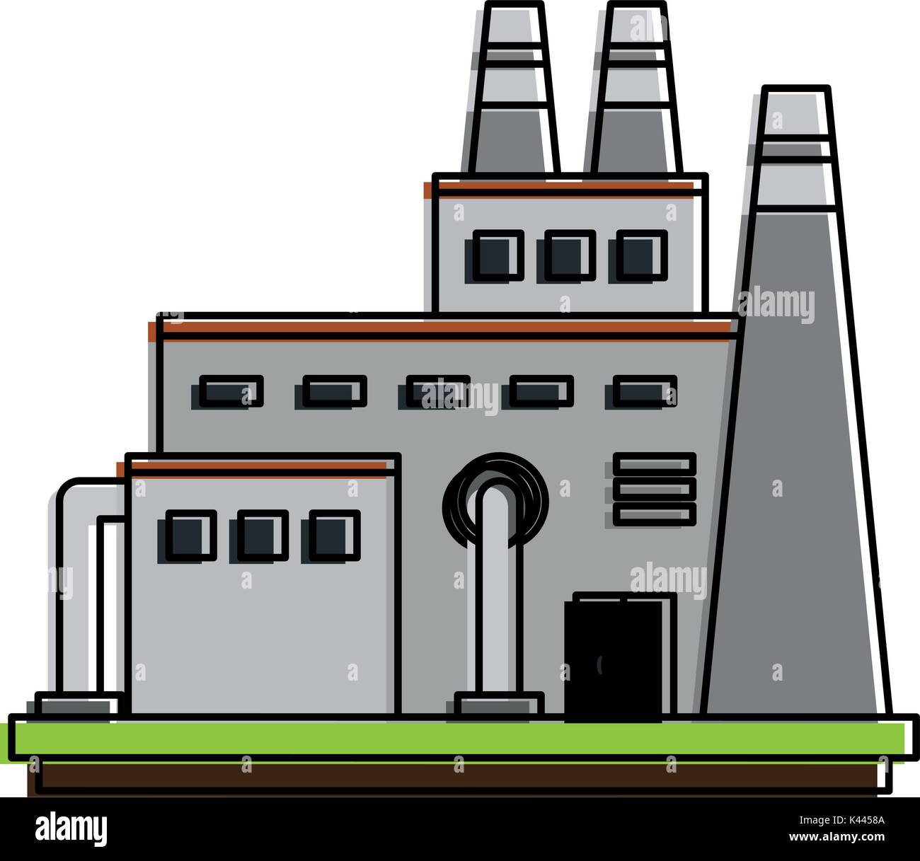 Industrial plant factory Stock Vector Image & Art - Alamy