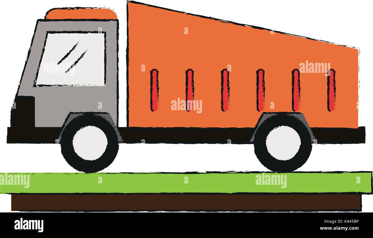 Cargo truck vehicle Stock Vector Image & Art - Alamy