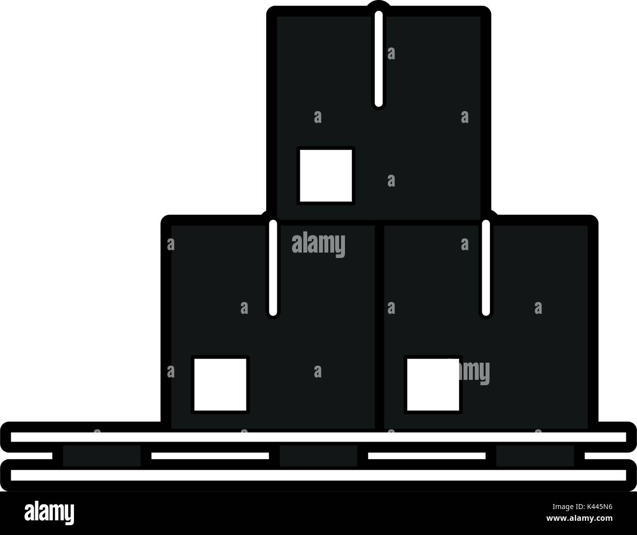 Container stowage Stock Vector Images - Alamy