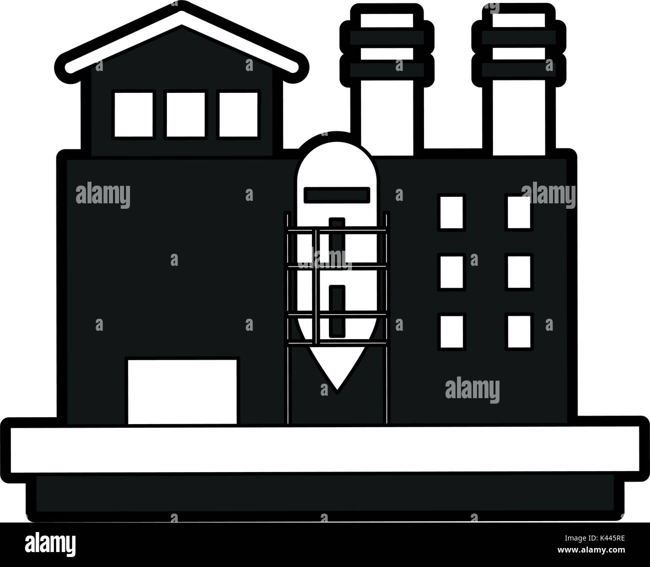 Industrial plant factory Stock Vector Image & Art - Alamy