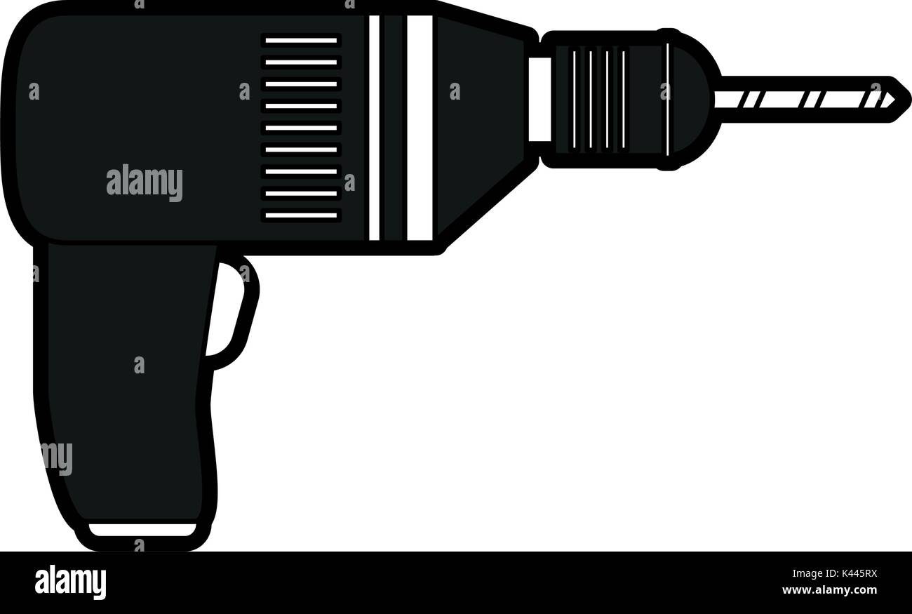 Electric drill tool Stock Vector Image & Art - Alamy