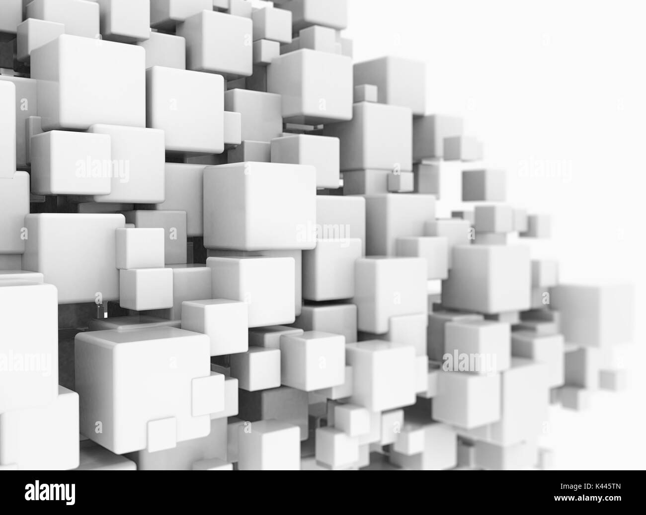 Digital 3d cubes building isolated Stock Photo - Alamy