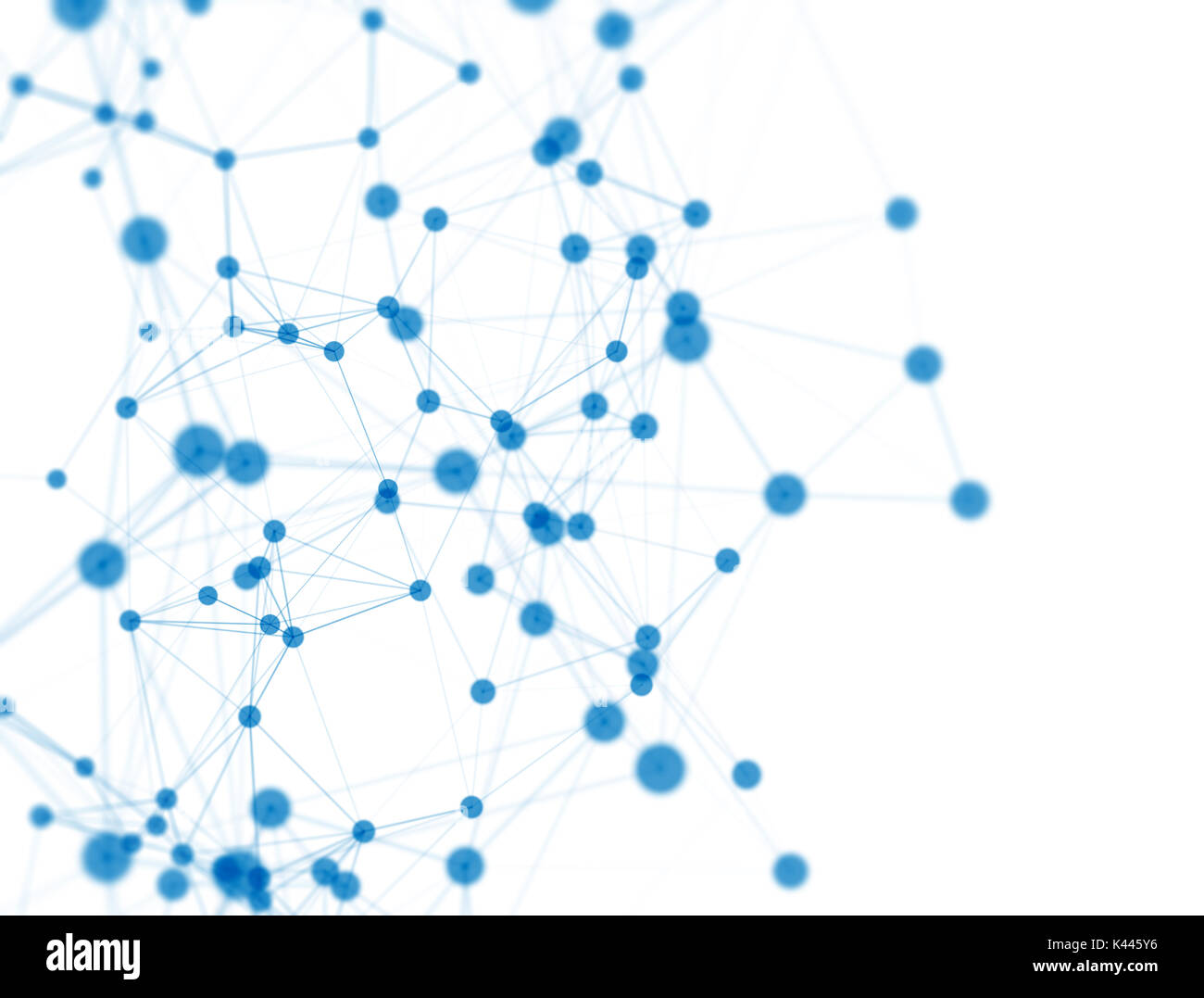Connected dots network isolated on white background background Stock Photo - Alamy