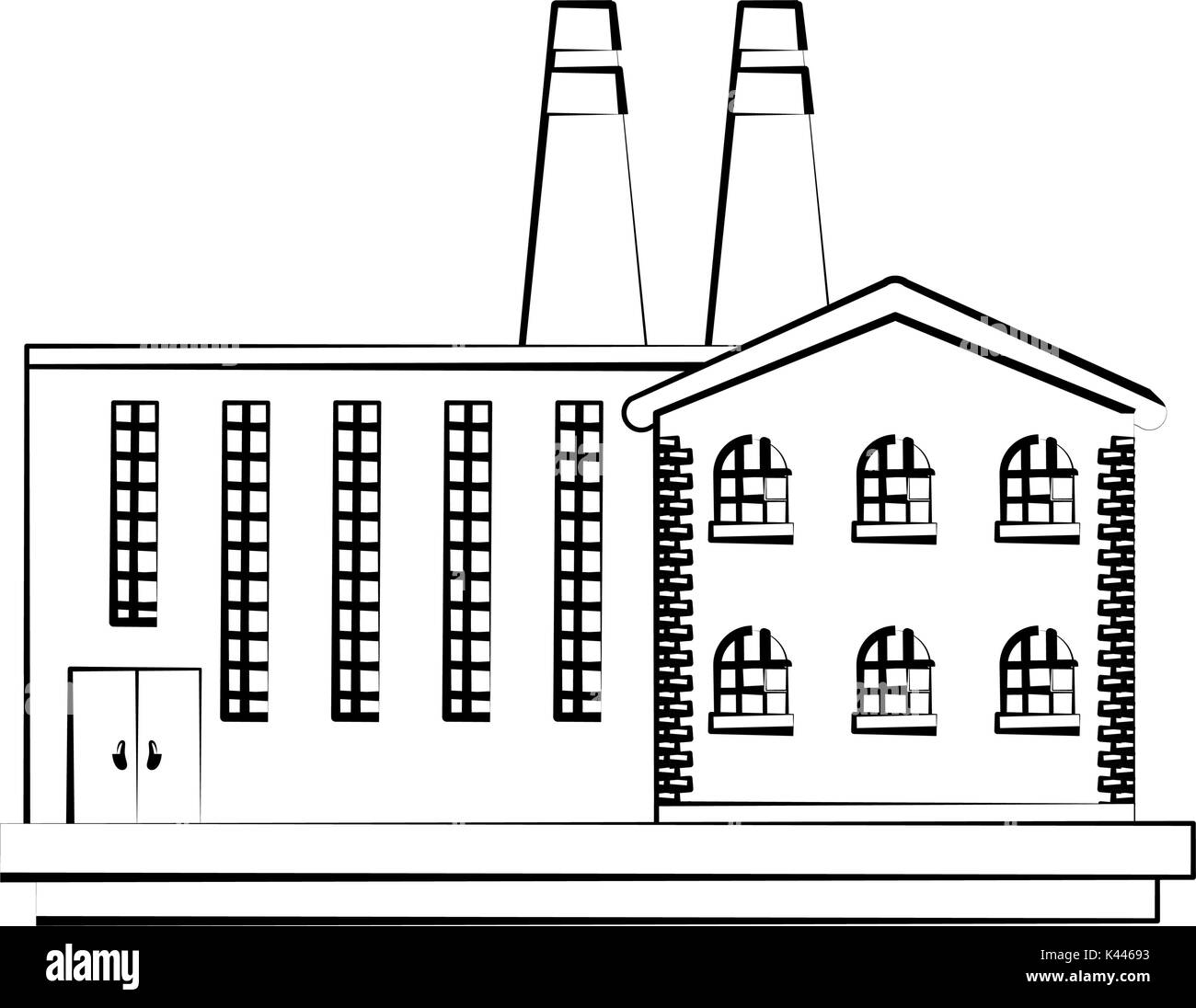 Industrial plant factory Stock Vector Image & Art - Alamy