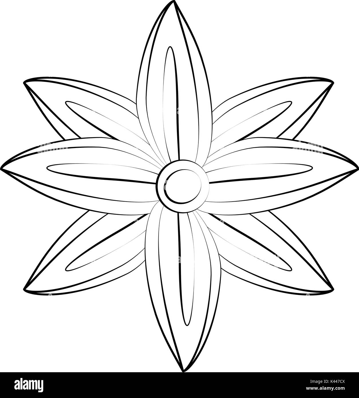 beautiful flower symbol Stock Vector Image & Art - Alamy