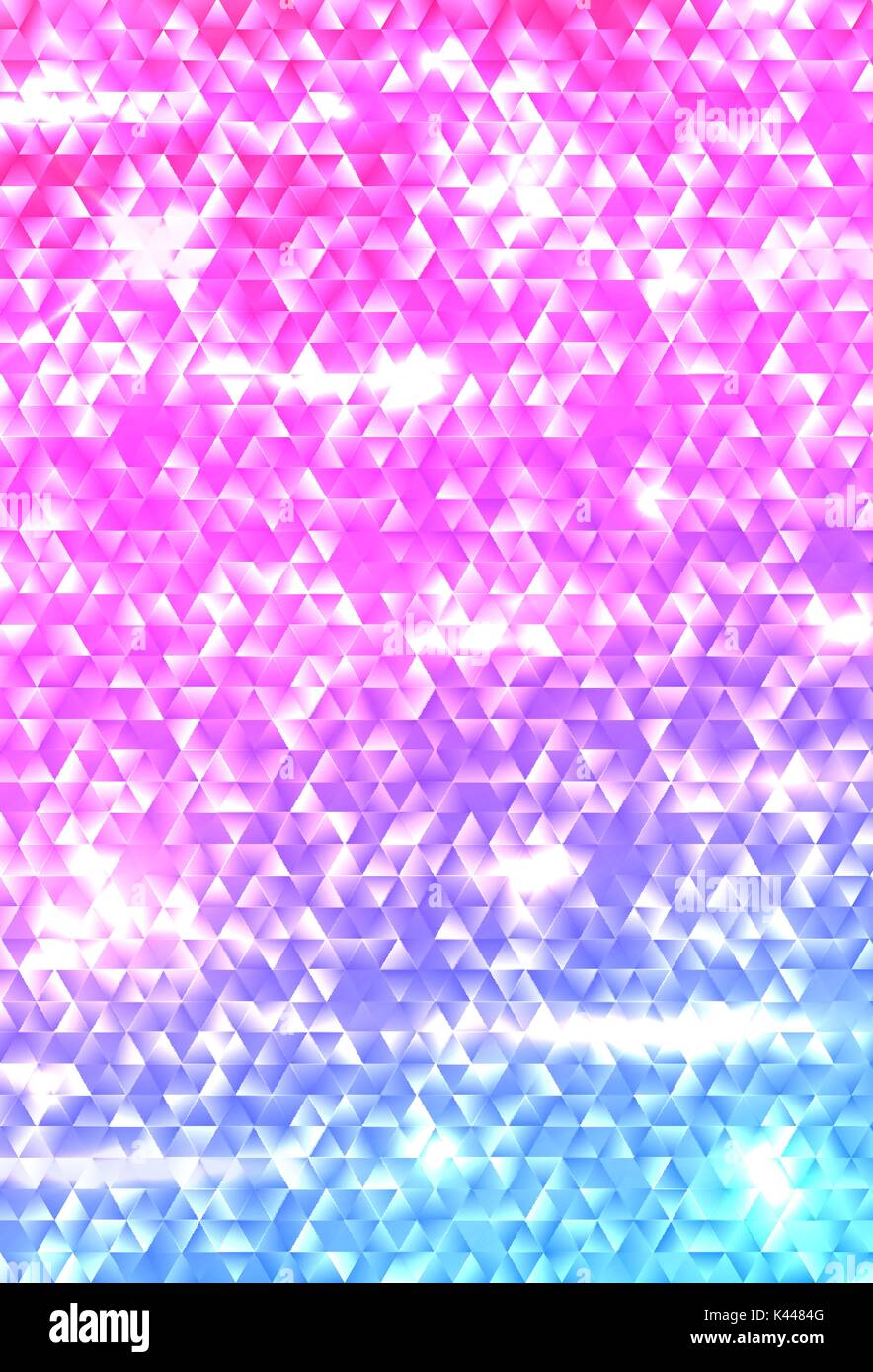Glowing Vertical Geometric Gradient Triangle Mosaic Background
