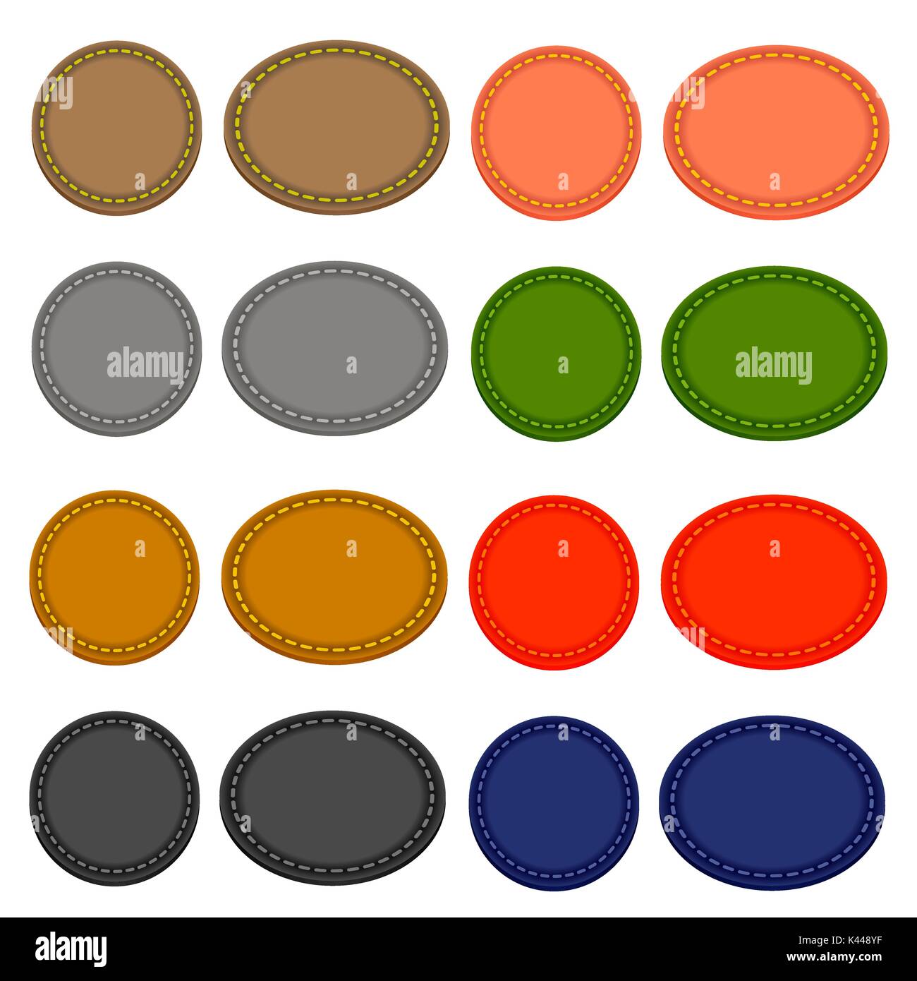 Set of Colorful Circle Icons Stock Vector Image & Art - Alamy