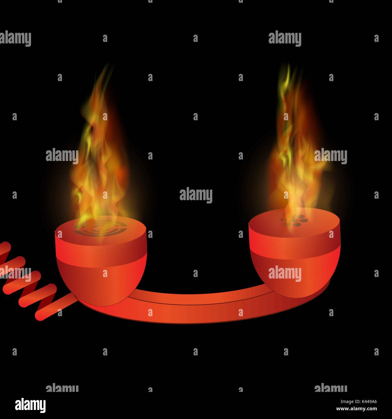 Fire telephone Stock Vector Images - Alamy