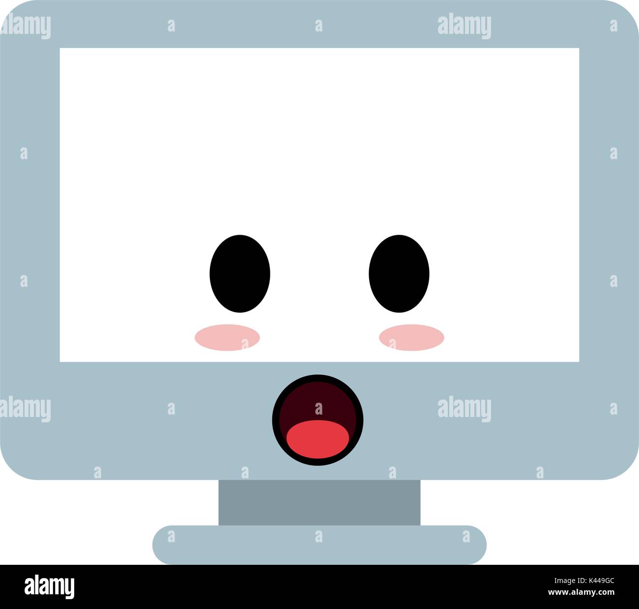 Computer kawaii cartoon happy cute hi-res stock photography and images ...