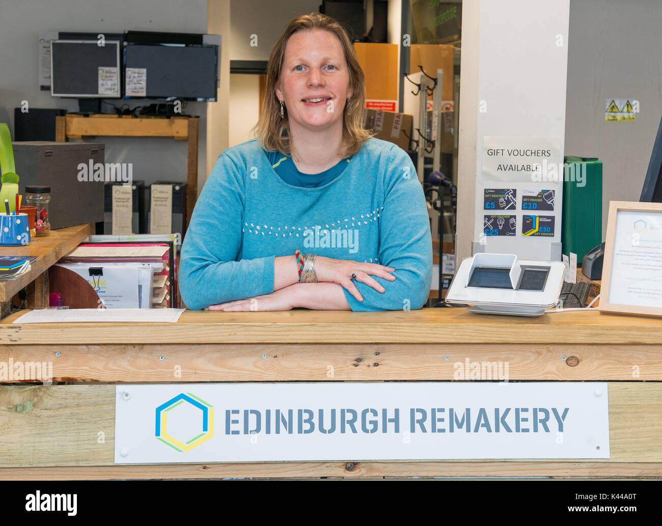 Picture: Edinburgh remakery - Leith Walk, Founder Sophie Unwin Stock ...