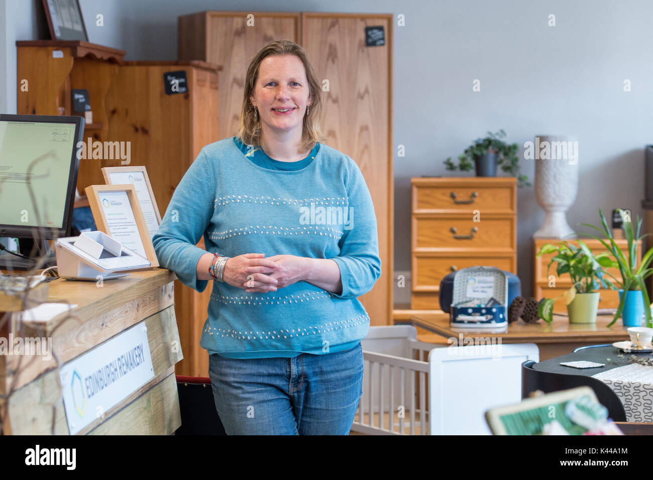 Picture: Edinburgh remakery - Leith Walk, Founder Sophie Unwin Stock ...