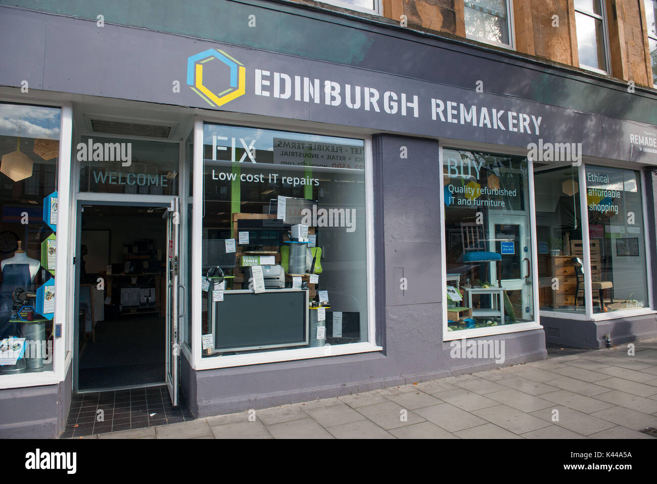 Picture: Edinburgh Remakery, Leith Walk Stock Photo - Alamy