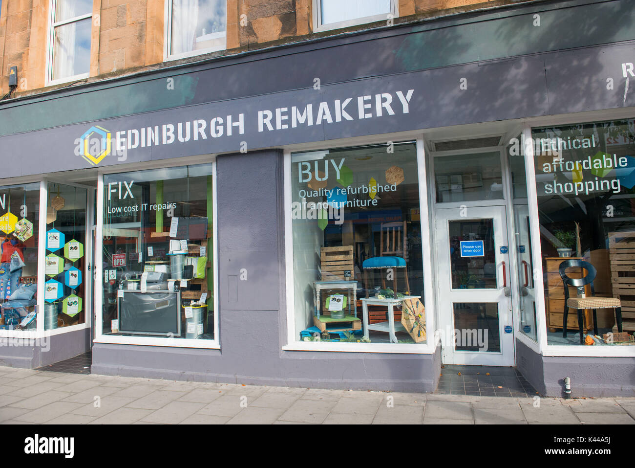 Picture: Edinburgh Remakery, Leith Walk Stock Photo - Alamy