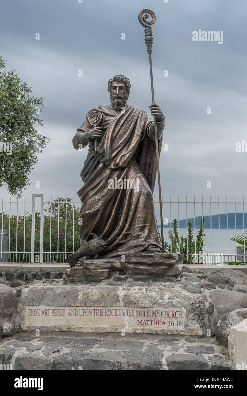 Peter in Capernaum Stock Photo - Alamy