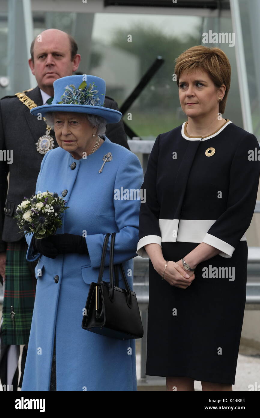South Queensferry, Edinburgh, UK. 04th Sep, 2017. Queen Elizabeth II ...