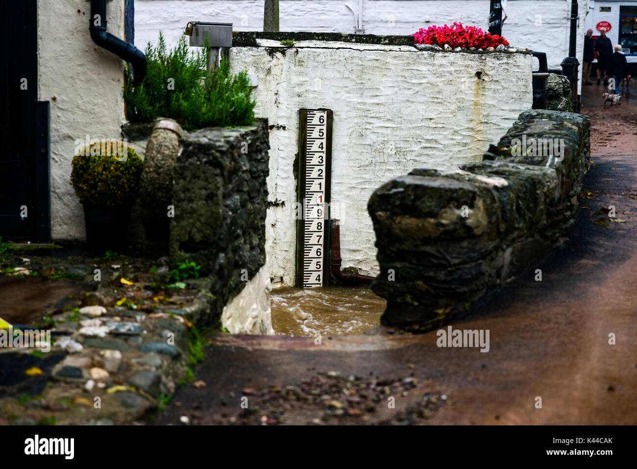 Polperro, Cornwall. September 3rd, After the rain and flooding Polperro ...