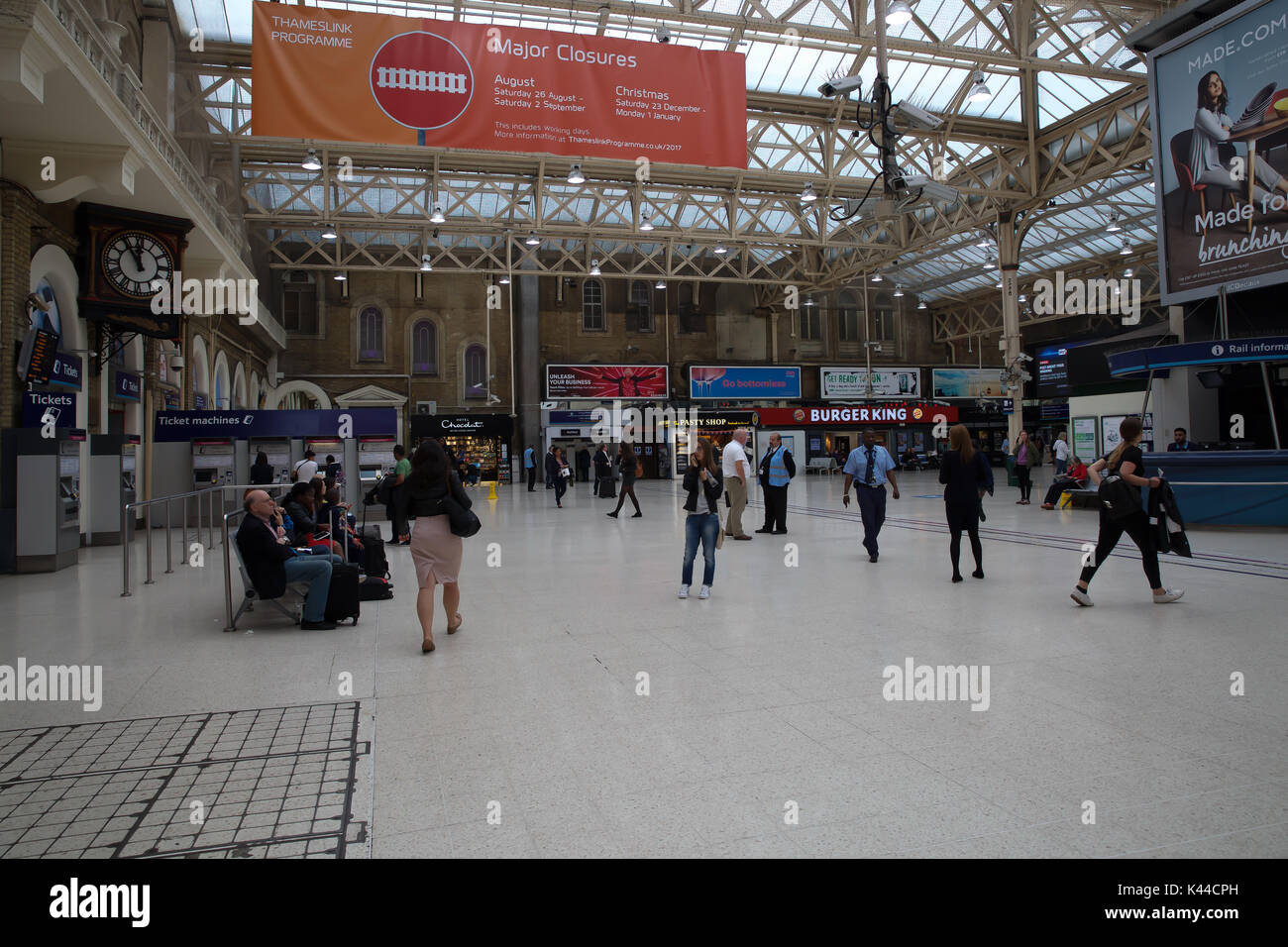 London, UK. 4th Sep, 2017. London Bridge, Waterloo & Charing Cross ...